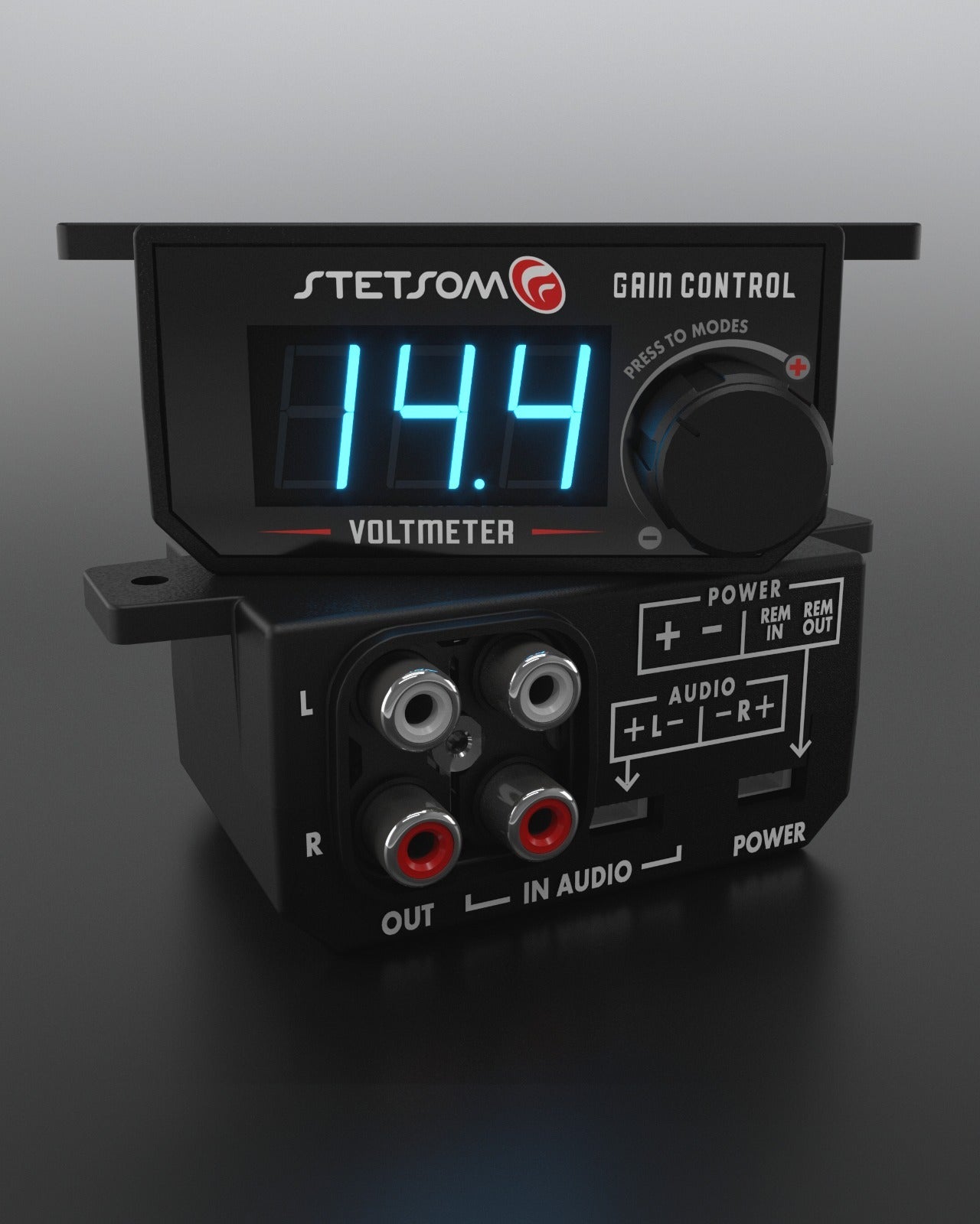 Stetsom Universal Bass Knob Gain Control 4in1 + Voltmeter + On/Off ...