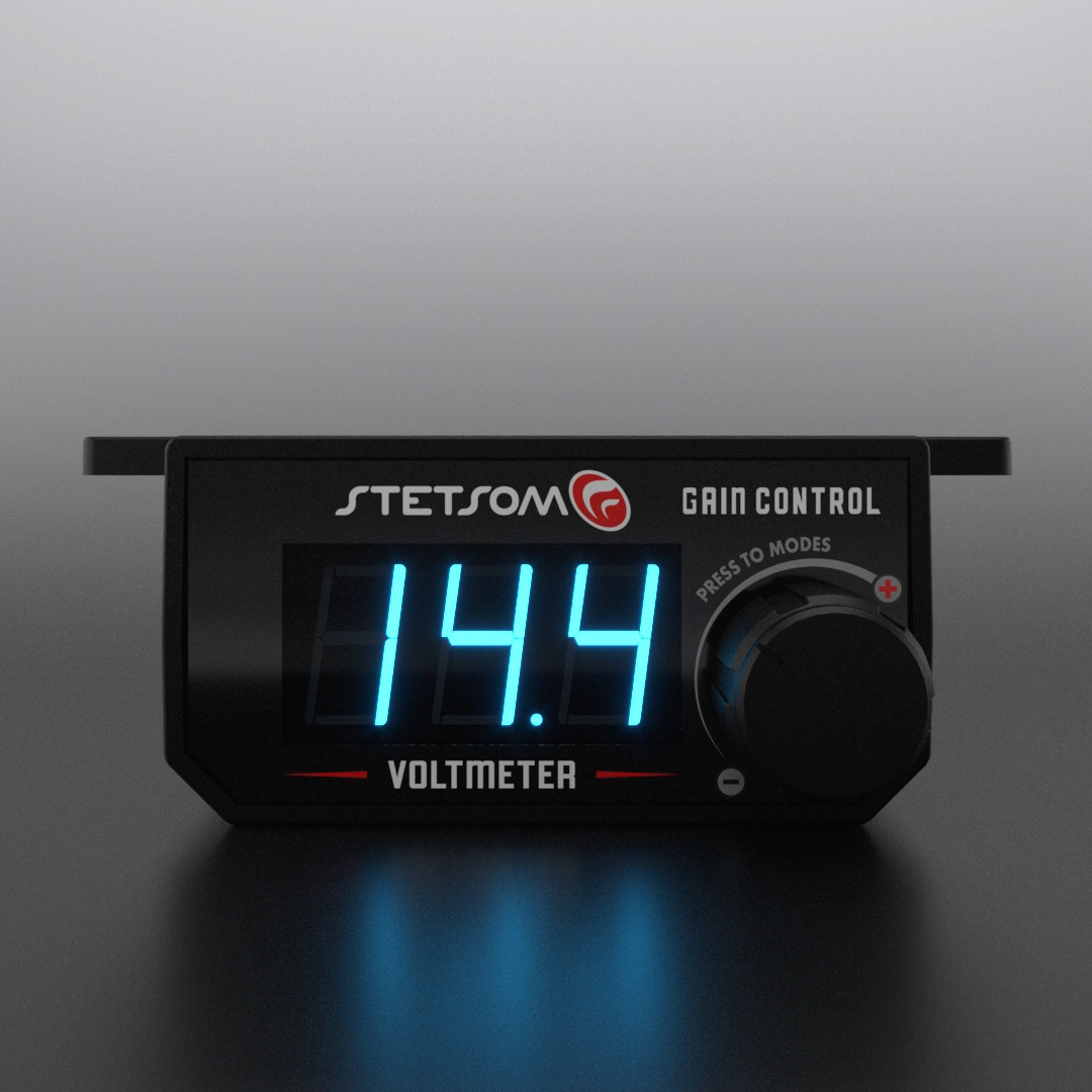 Stetsom Universal Bass Knob Gain Control 4in1 + Voltmeter + On/Off ...