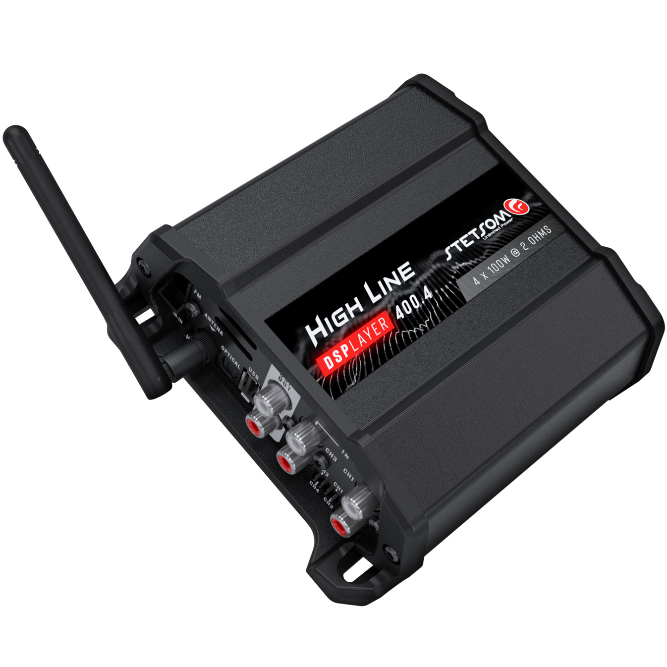 Stetsom High Line DSPLAYER 400.4, Car Audio Amplifier with DSP, Blueto