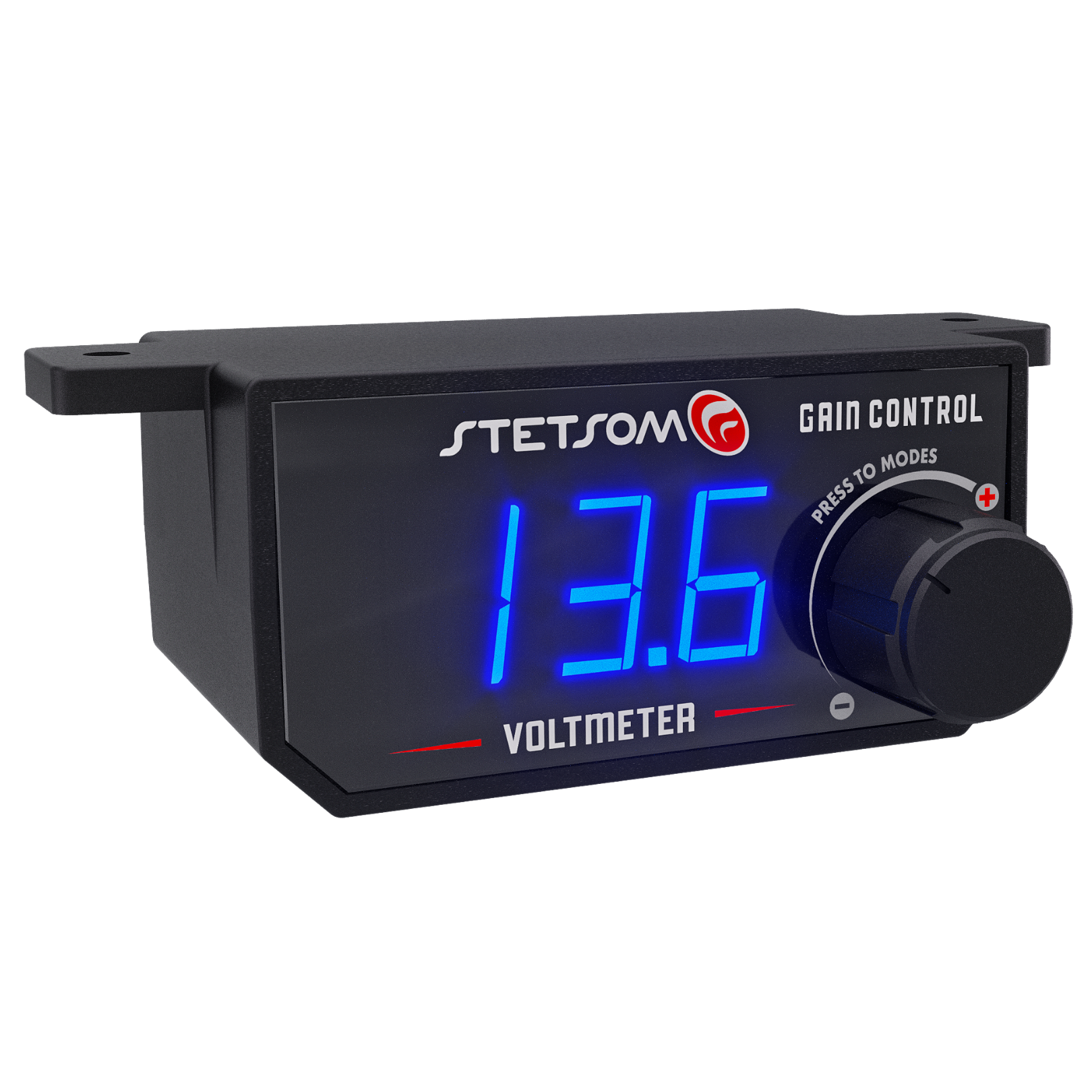 Stetsom Universal Bass Knob Gain Control 4in1 + Voltmeter + On/Off ...